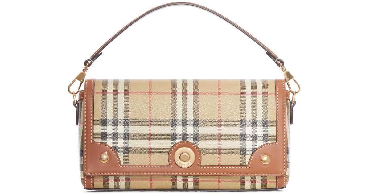 Burberry Handbag Note in Metallic | Lyst