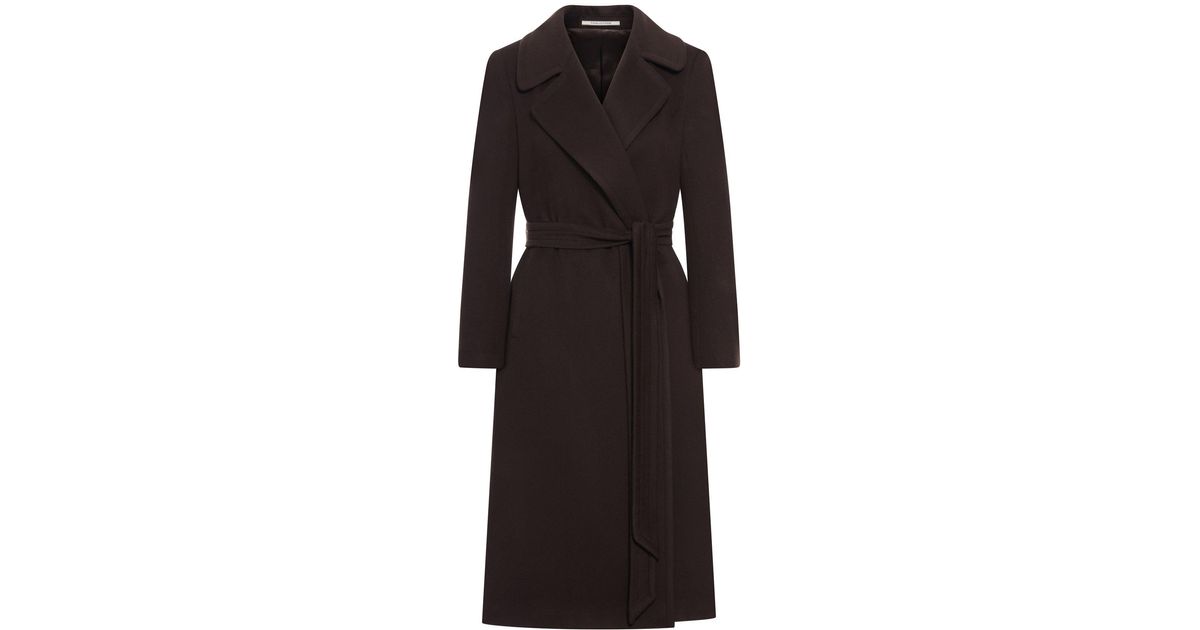 Tagliatore Molly Wool And Cashmere Coat in Black | Lyst UK