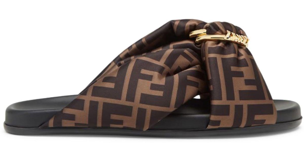 Fendi Feel Fabric in Brown | Lyst