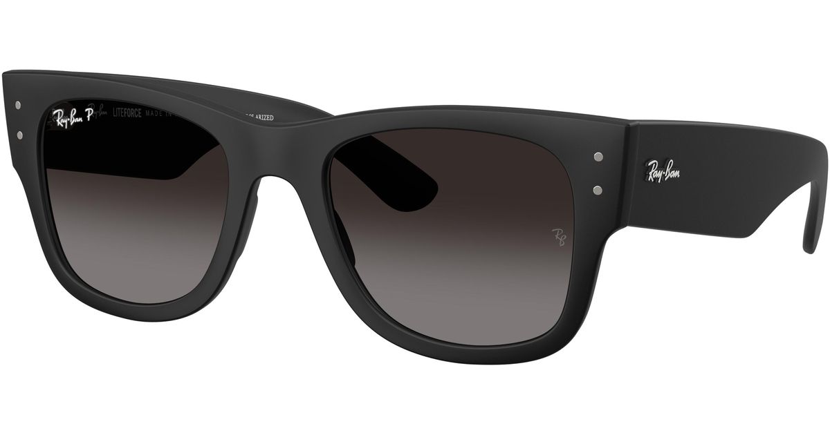 Ray-Ban Rb4840s Mega Wayfarer Liteforce Square Sunglasses in Black ...