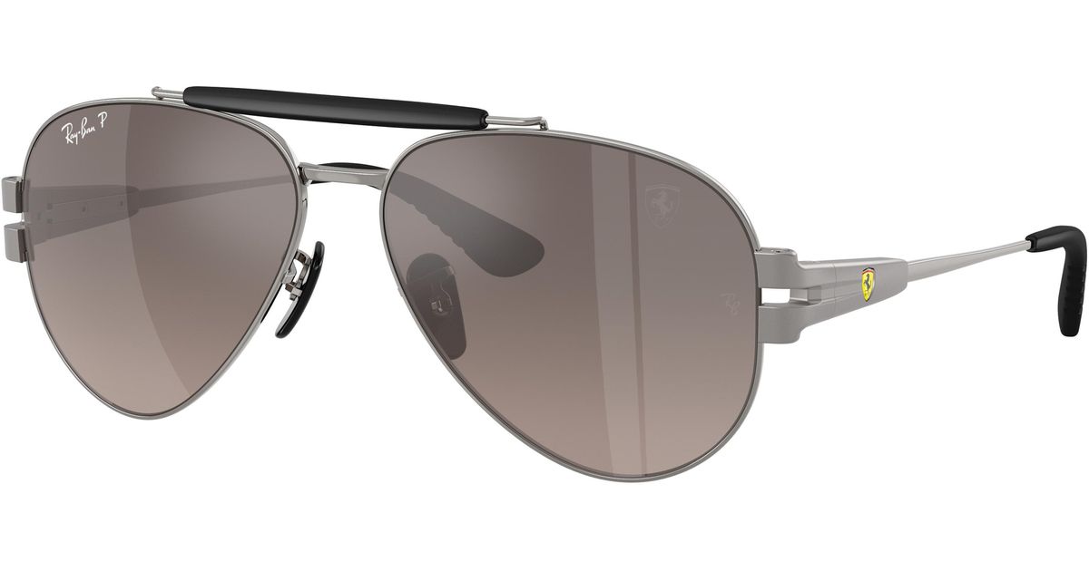 Ray-Ban Sunglass Rb3762m Scuderia Ferrari Collection Chromance in Black ...