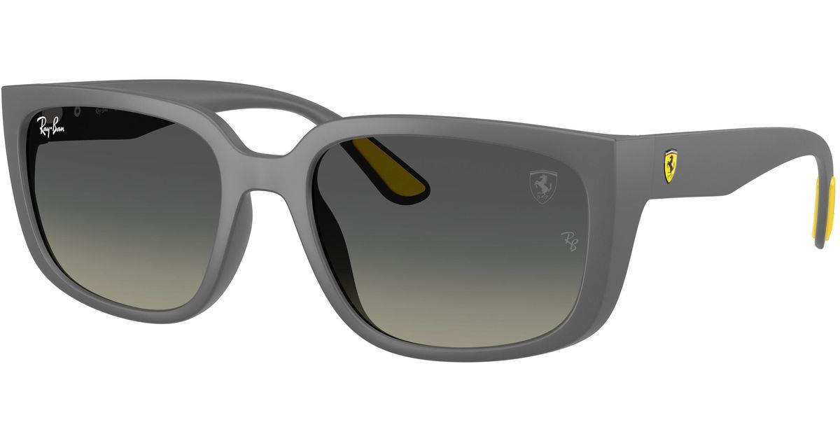 Ray-Ban Rb4443m Scuderia Ferrari Collection Square Sunglasses in Black ...