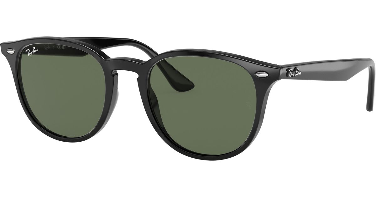 Ray-Ban Rb4259 Round Sunglasses, Black/green, 51 Mm | Lyst UK