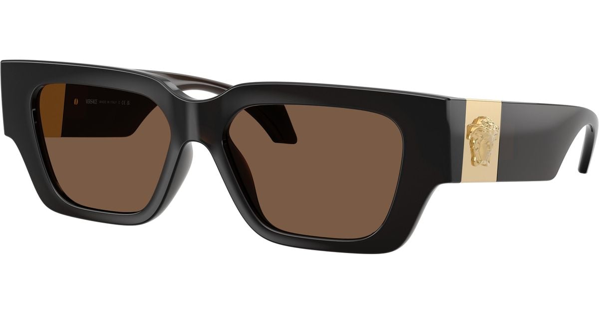 Versace Sunglass Ve4497u in Black | Lyst