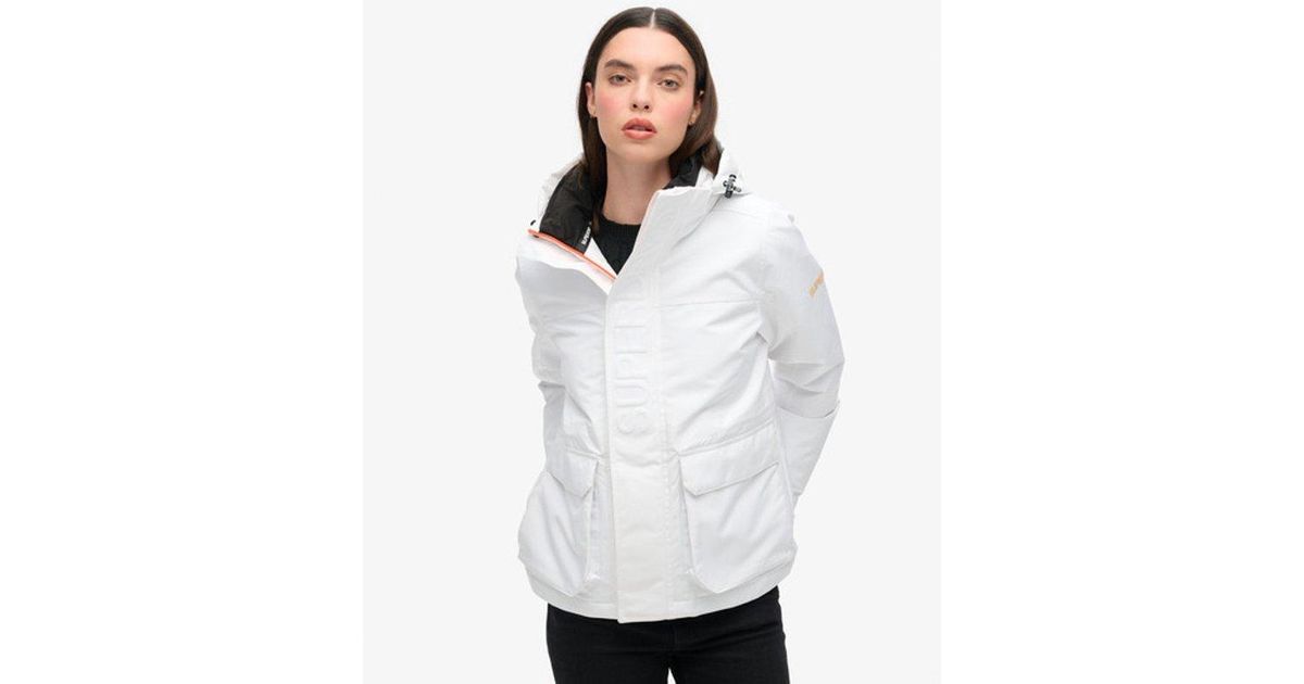 Superdry & Co Loose Fit Logo Embossed Hood Ultimate Windbreaker Jacket ...