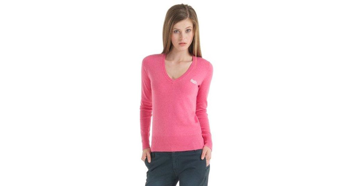 Superdry New Label Vee Tree Peony in Pink | Lyst