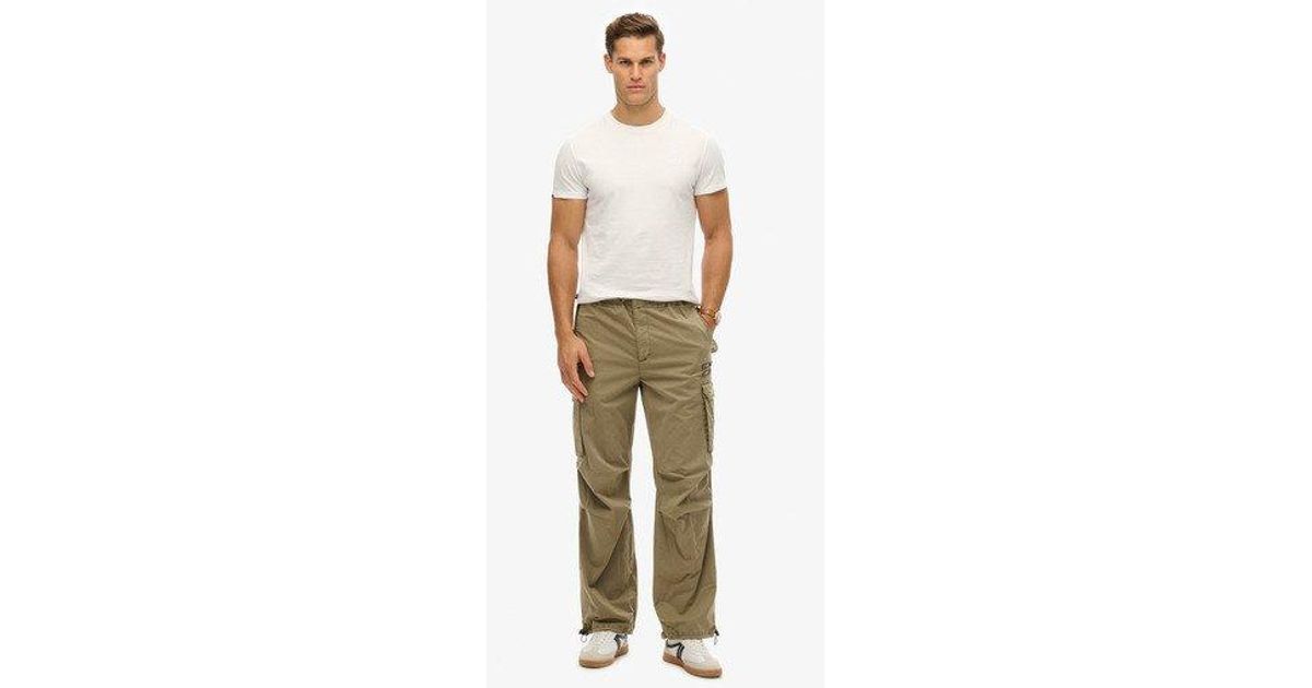 Superdry X Ringspun Cargo Pants Chive in White for Men | Lyst UK