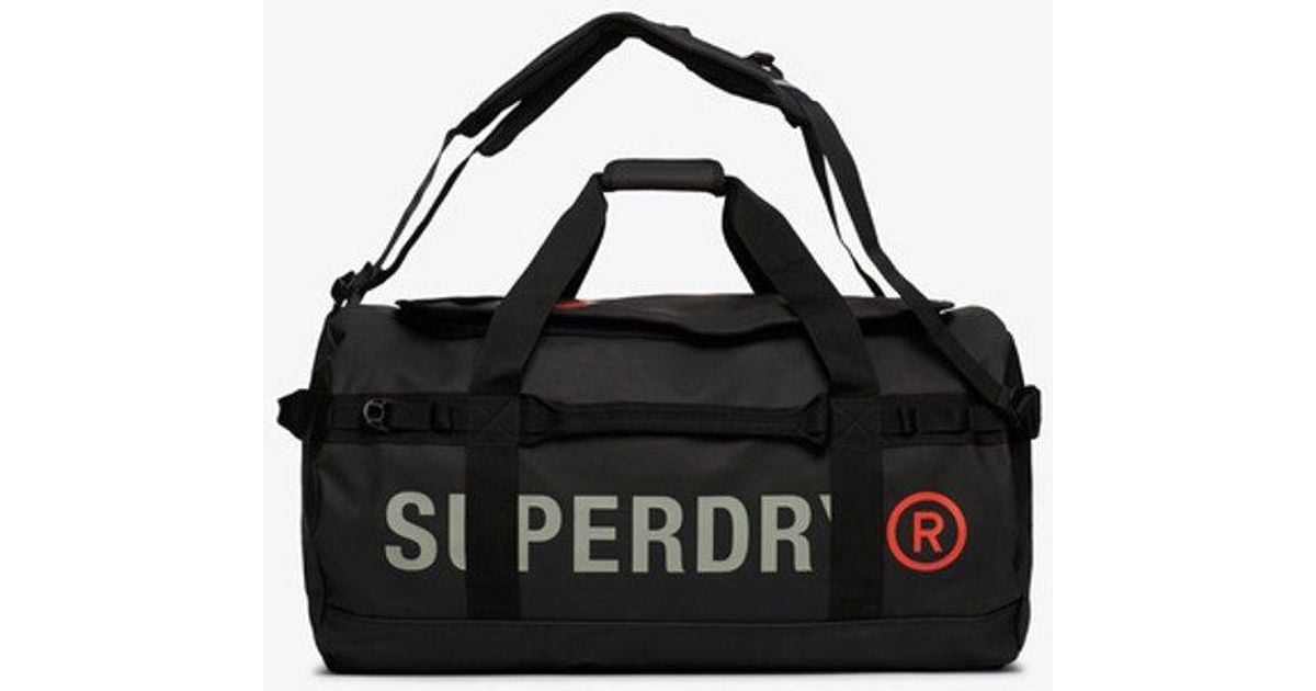 Superdry & Co Large Tarp Barrel Bag in Black | Lyst UK