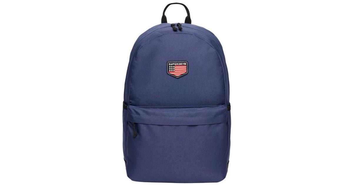 Superdry Classic Patch Montana Backpack in Blue | Lyst UK