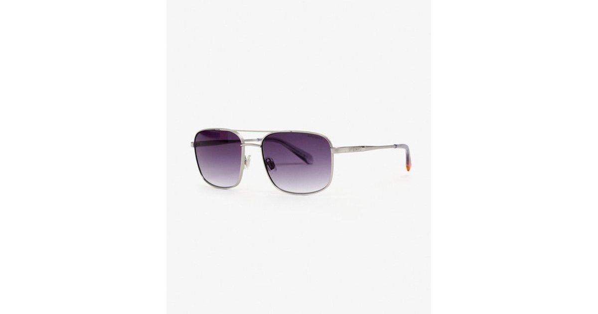 Superdry Square Metal Aviator Sunglasses in Purple for Men | Lyst UK