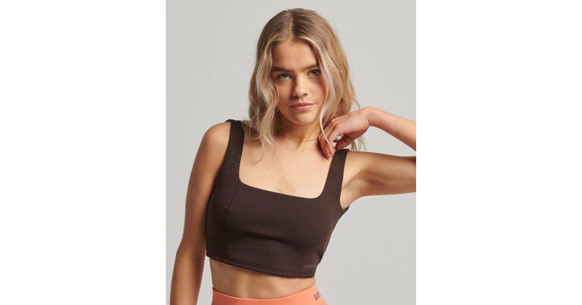 Superdry Tech Bra Top in Black | Lyst