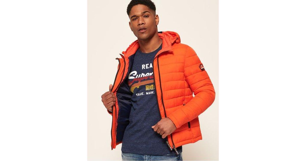 Superdry Fuji Double Zip Hooded Jacket Deep in Red for Men | Lyst