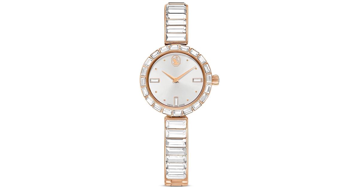 Swarovski Matrix Bangle Watch in Metallic | Lyst