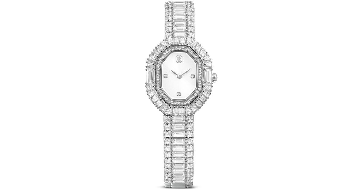 Swarovski Matrix Octagon Watch in Metallic | Lyst
