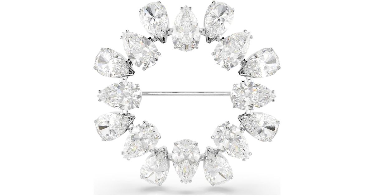Swarovski Matrix Brooch in Metallic | Lyst