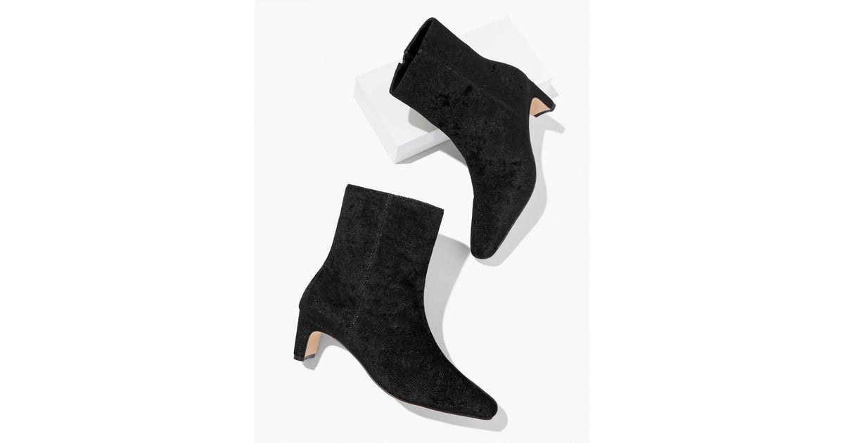 Talbots Galen Curved Ankle Boots in Black | Lyst UK