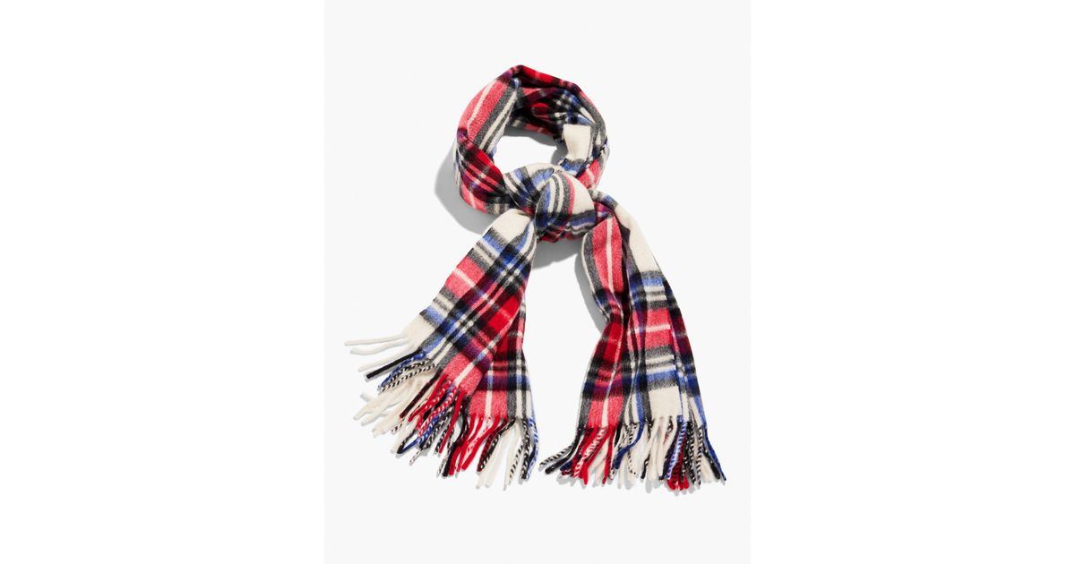 Talbots Cashmere Waterweave Scarf in White | Lyst UK