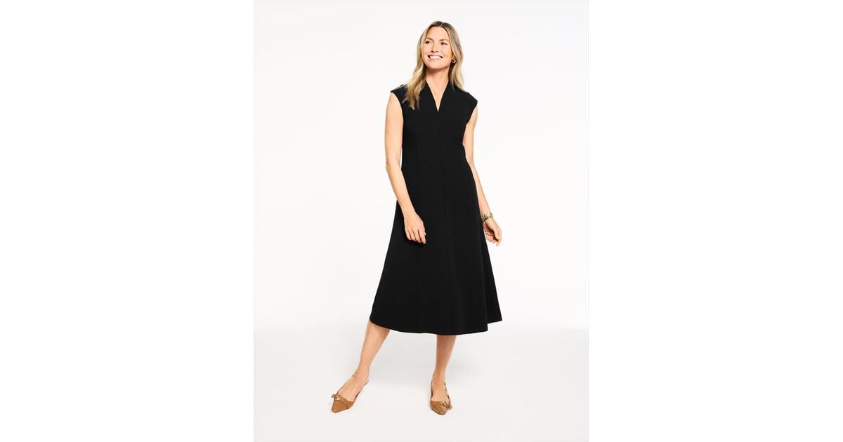 Talbots Easy Travel Sleeveless Dress in Black | Lyst