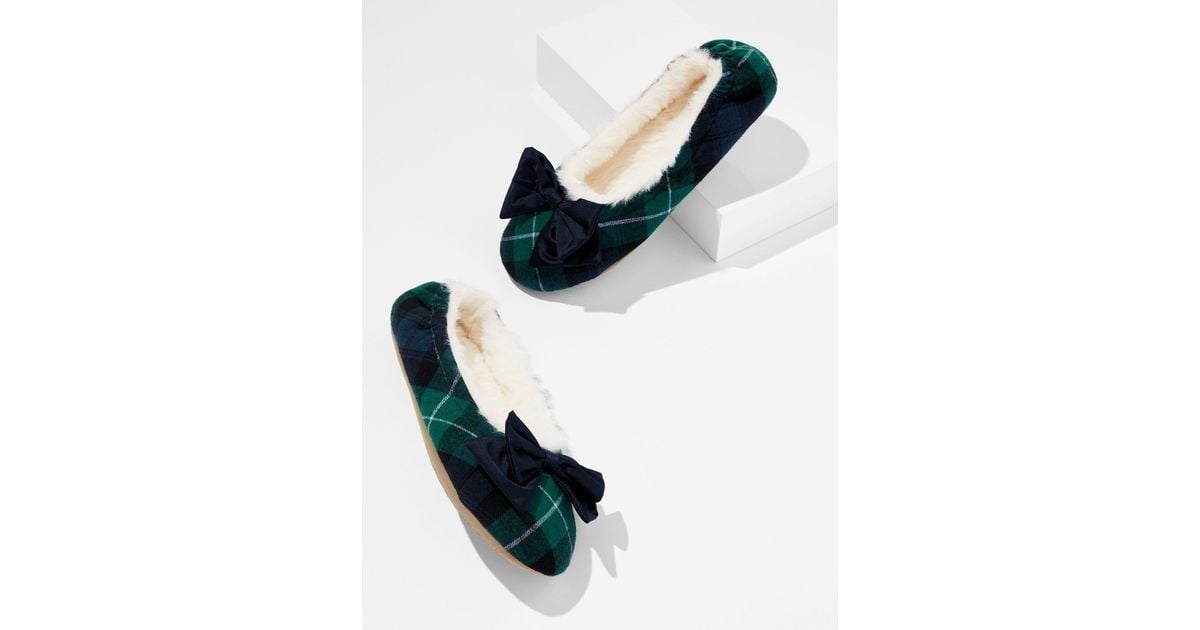 Talbots Lena Bow Slippers in Blue | Lyst UK