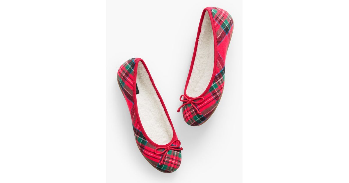Talbots Blakely Cozy Ballet Slippers in Pink | Lyst