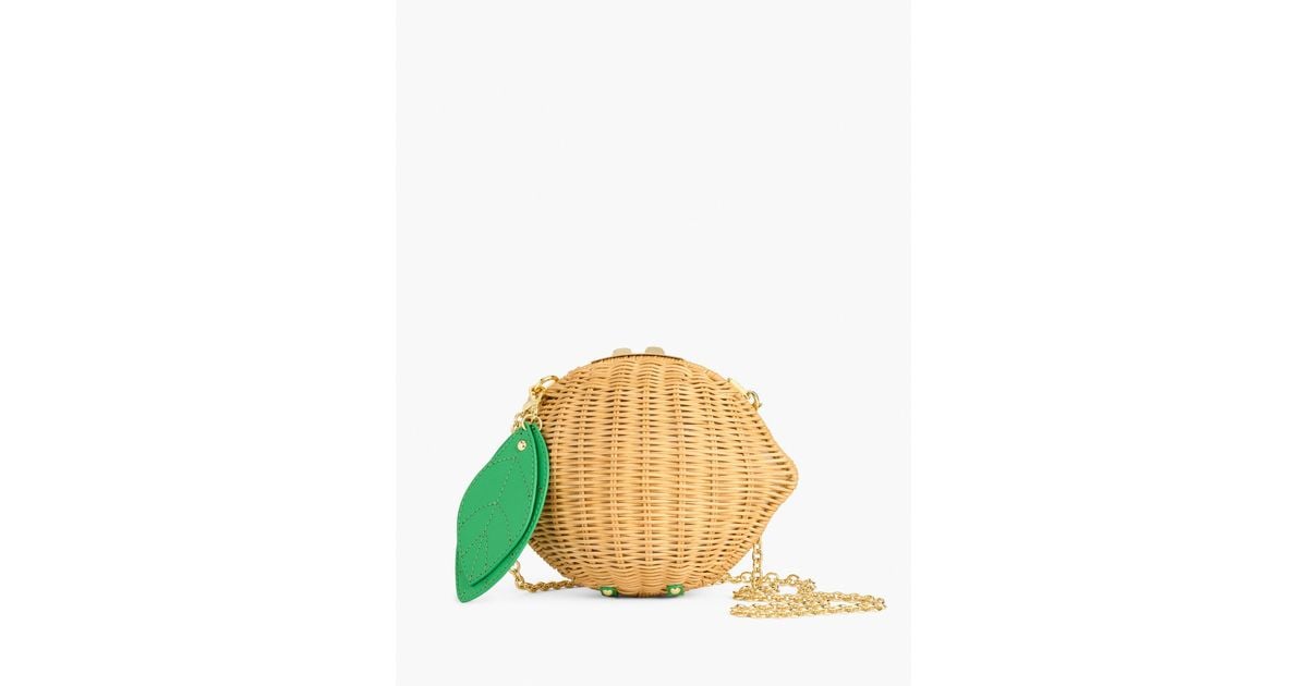 Talbots Lemon Wicker Bag | Lyst