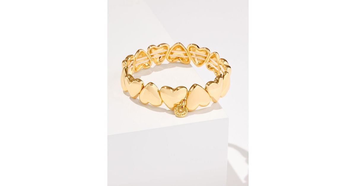 Talbots Soft Hearts Stretch Bracelet in Metallic | Lyst UK