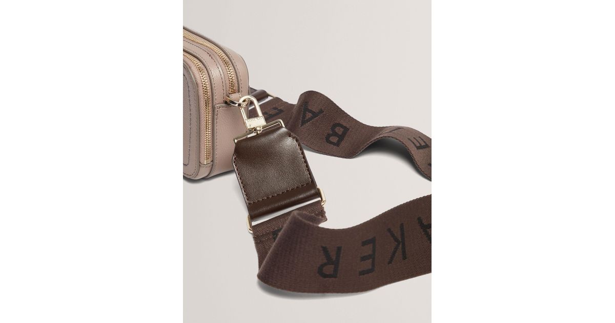 Ted Baker Wylow Logo Webbing Crossbody Bag Strap in Brown | Lyst UK