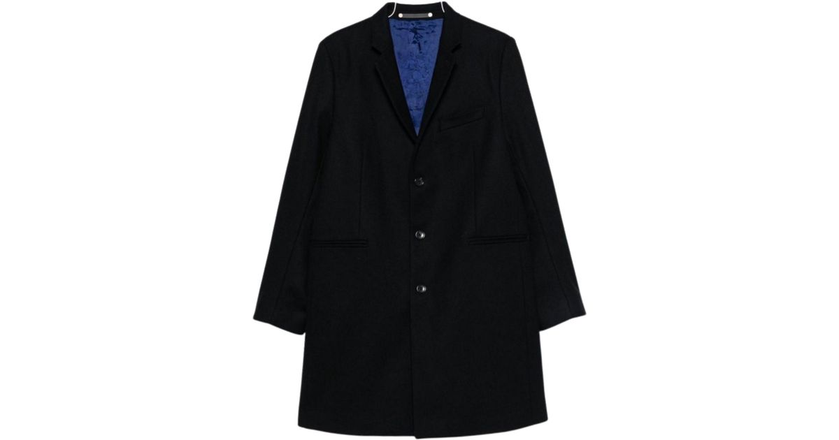Paul Smith Lined Coat in Blue for Men | Lyst UK
