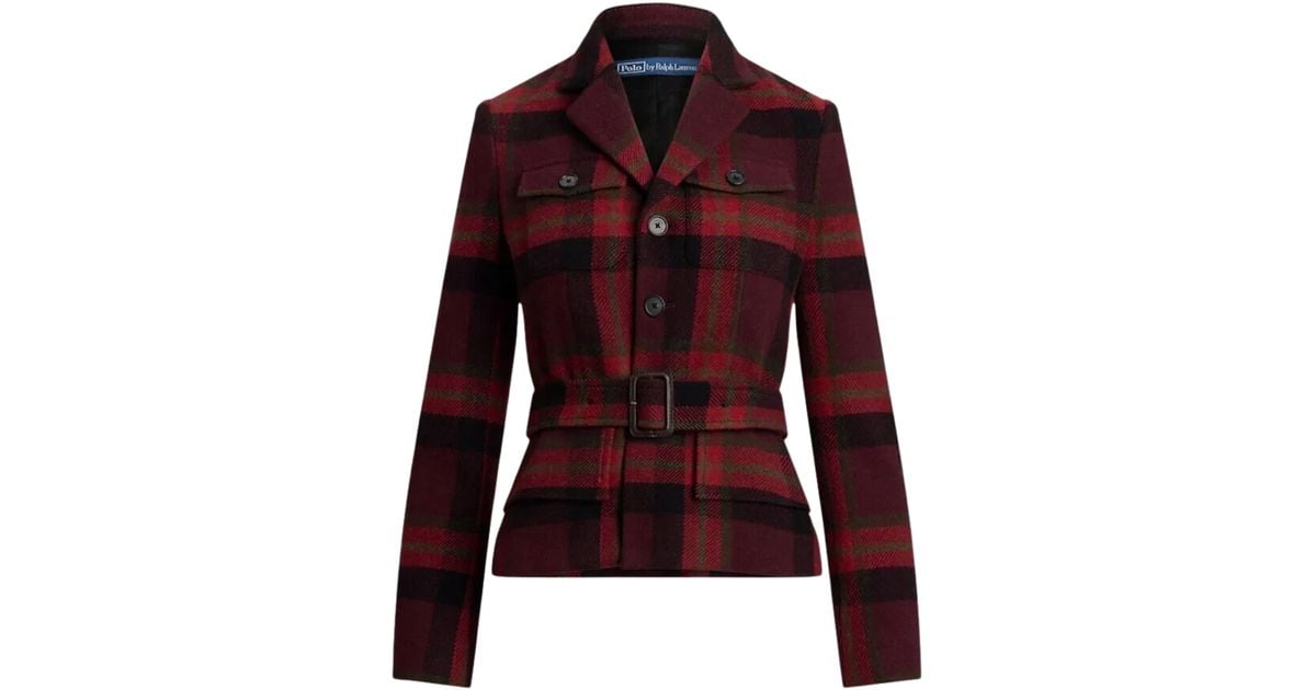 Polo Ralph Lauren Coat With Logo in Red | Lyst UK