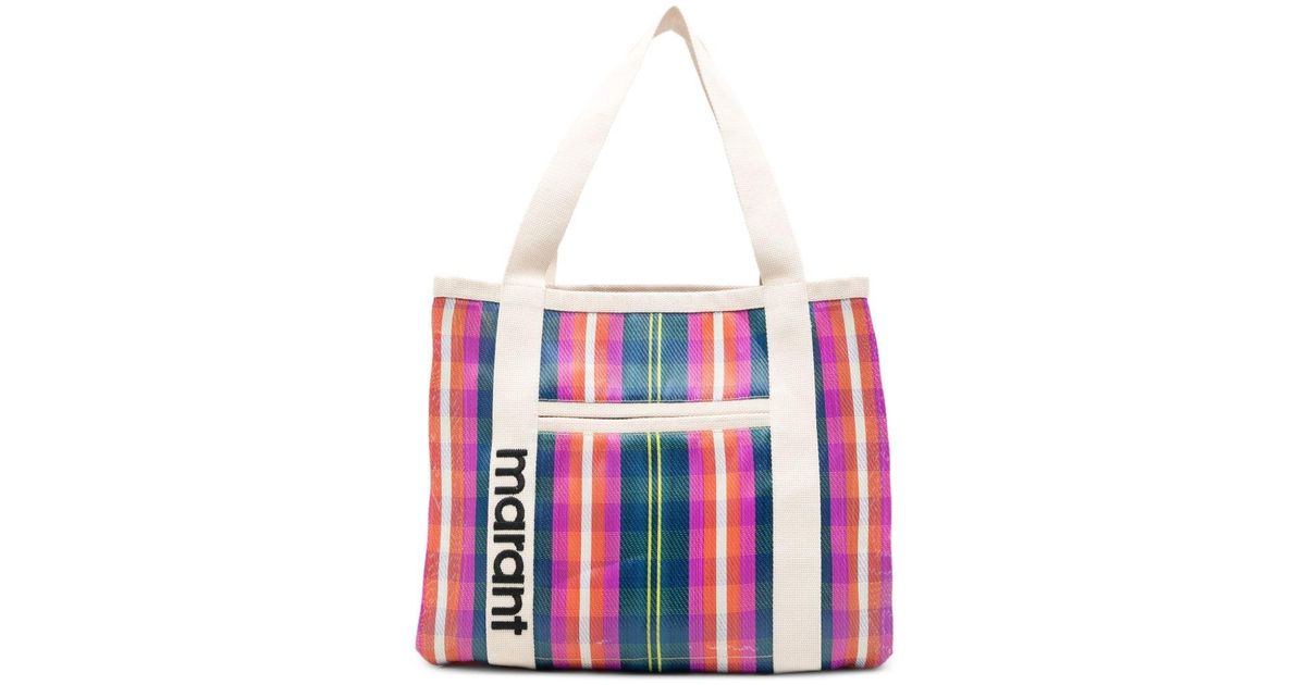 Isabel Marant Powden Nylon Tote Bag in White | Lyst UK