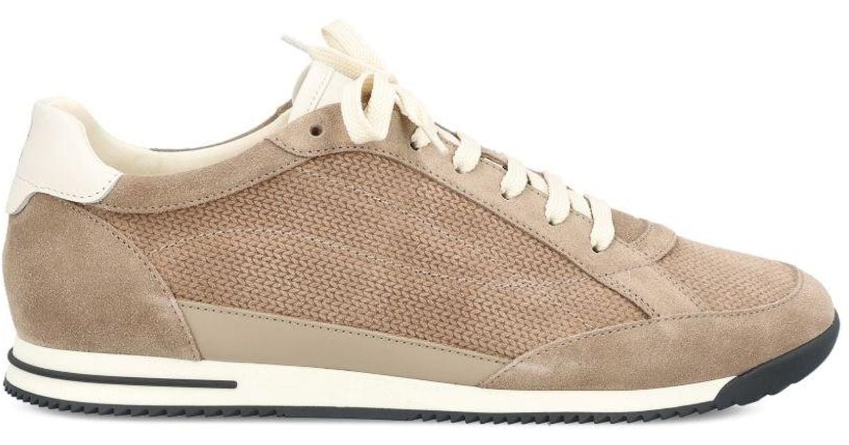 Brunello Cucinelli Leather Sneakers in White for Men | Lyst UK