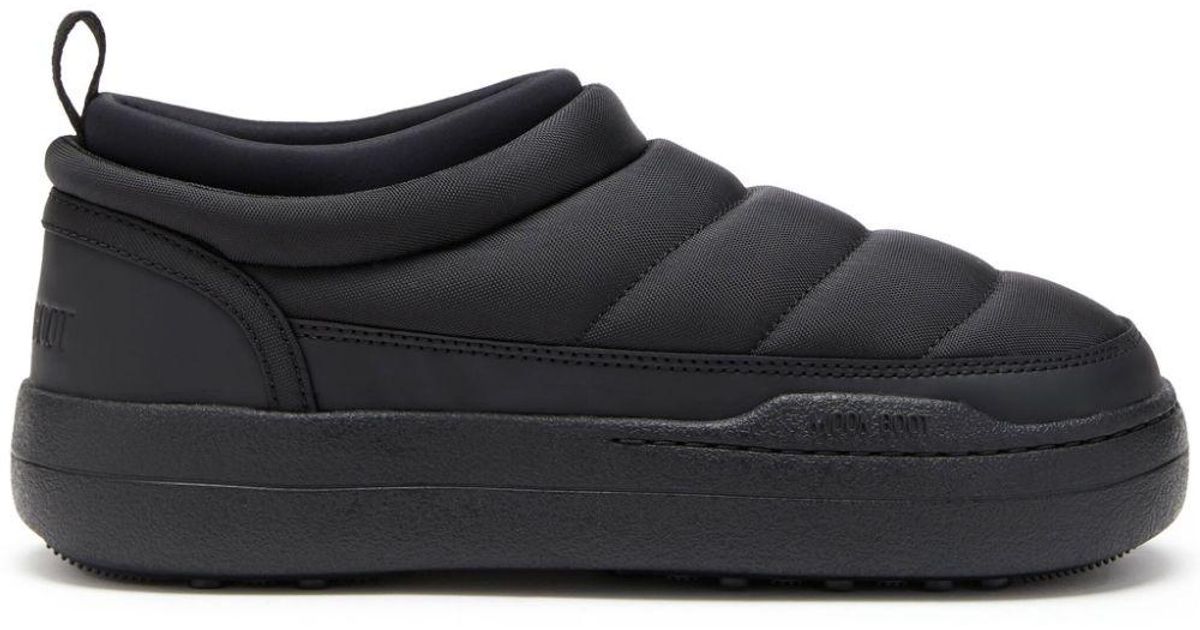 Moon Boot Park Slipper in Black for Men | Lyst