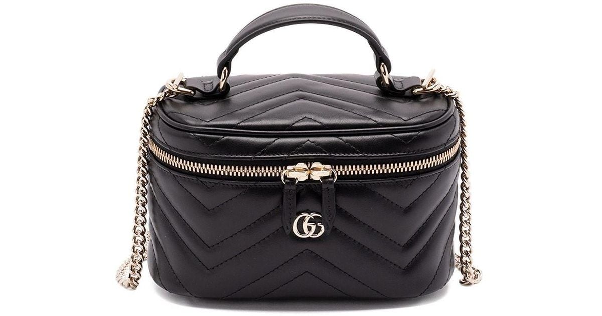 Gucci Gg Marmont Leather Vanity Case in Blue | Lyst UK