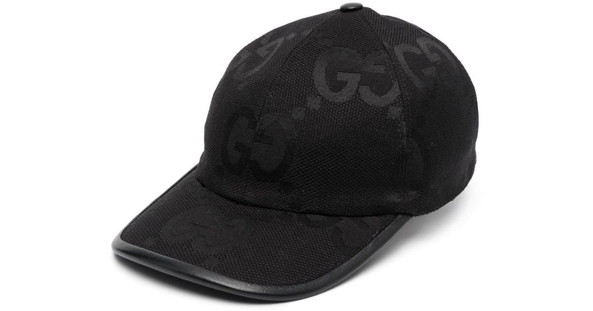 Gucci GG Jumbo Baseball Cap in Black for Men | Lyst