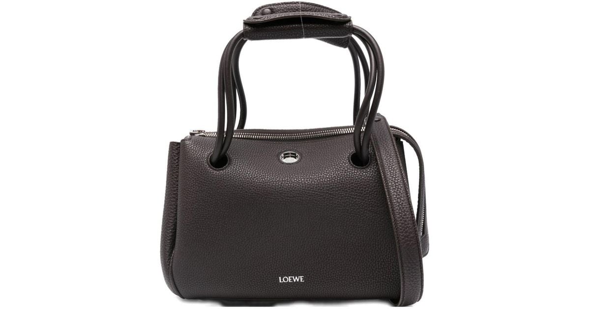 Loewe Madrid Small Leather Handbag in Black | Lyst UK