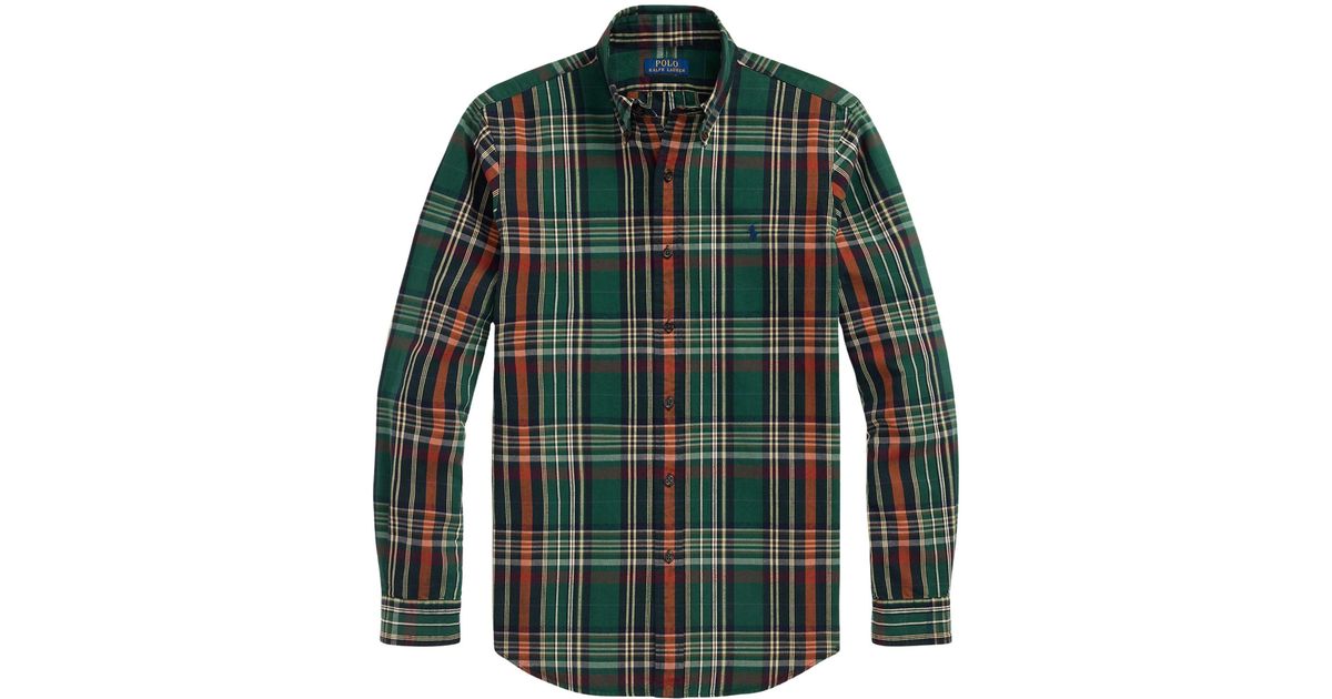 Polo Ralph Lauren Check Shirt in Green for Men | Lyst UK