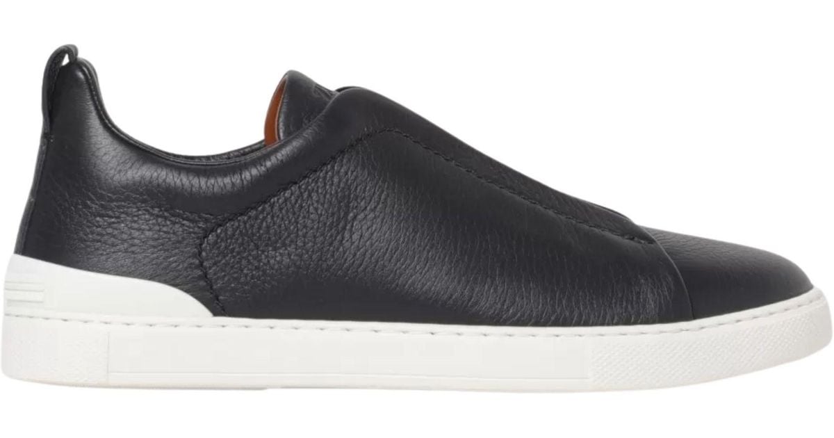 ZEGNA Sneaker Triple Stitch in Blue for Men | Lyst UK
