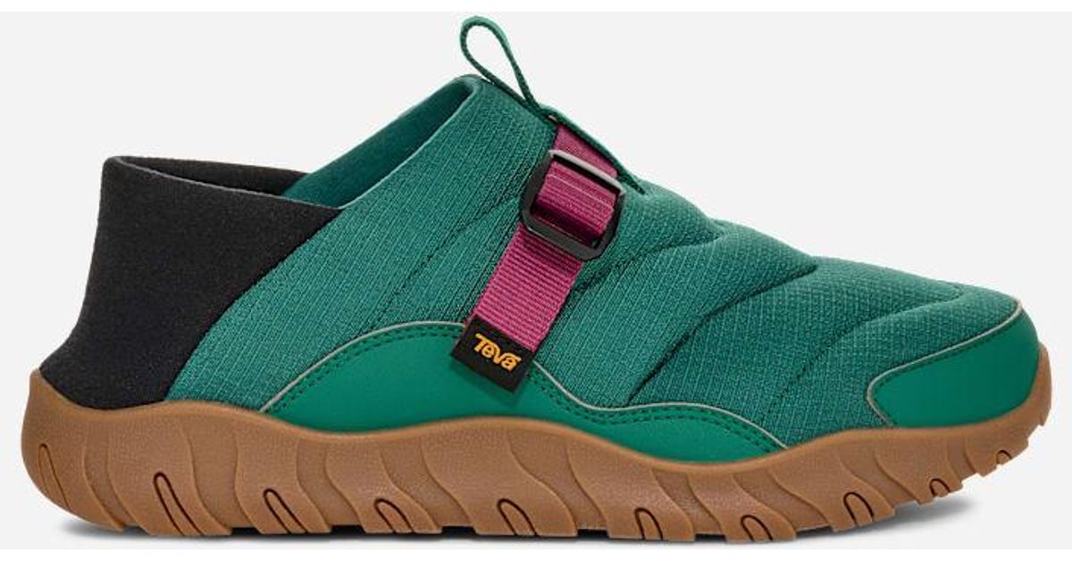 Teva Reember Camp Slip On Shoes in Green | Lyst UK