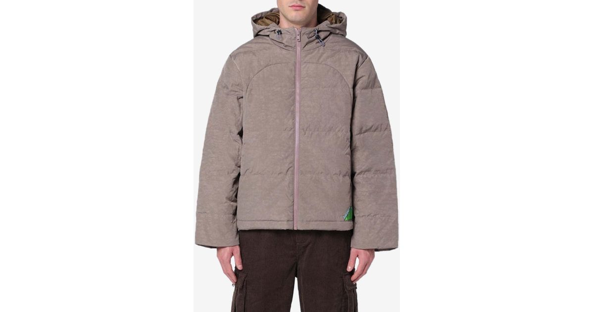 Brain Dead Dimension Down Jacket in Brown for Men | Lyst