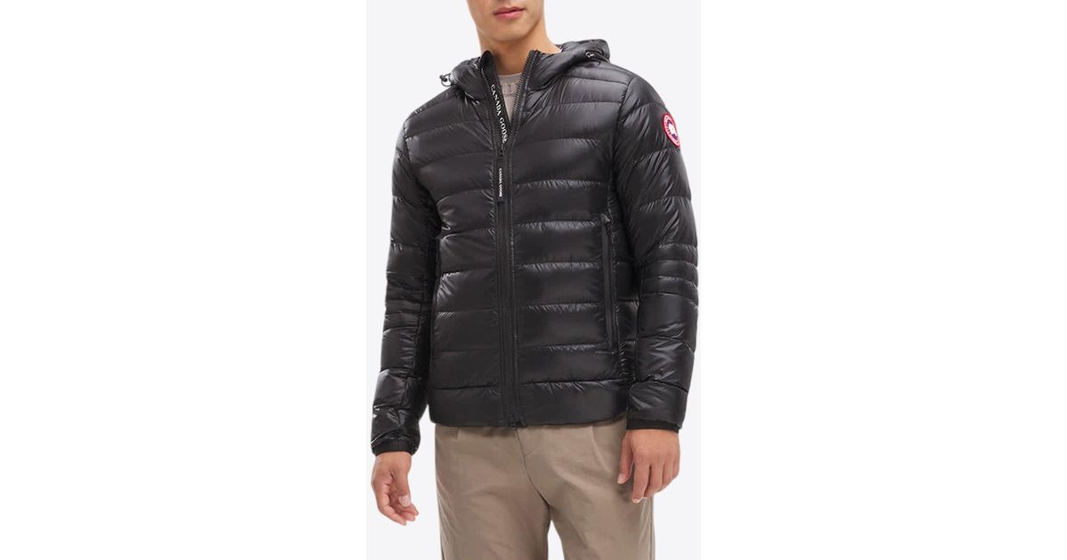 Canada Goose Crofton Zip-Up Down Jacket in Black for Men | Lyst