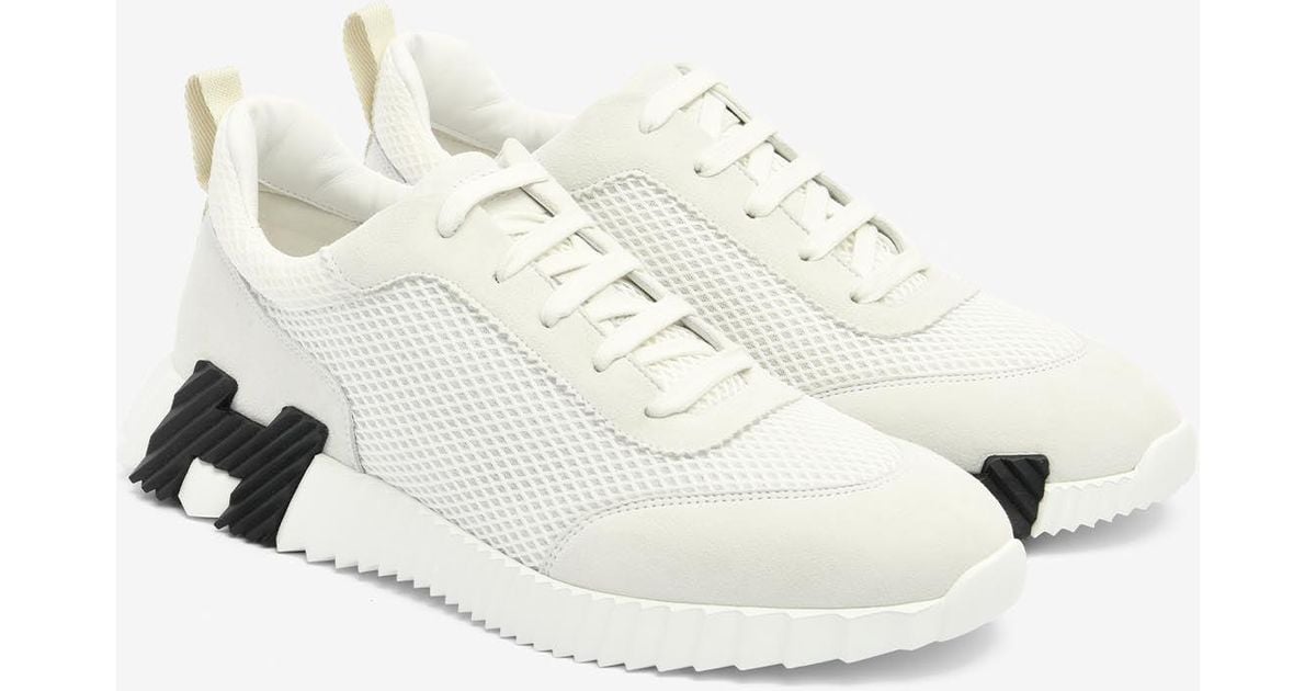 Hermès Bouncing Low-top Sneakers in White for Men | Lyst