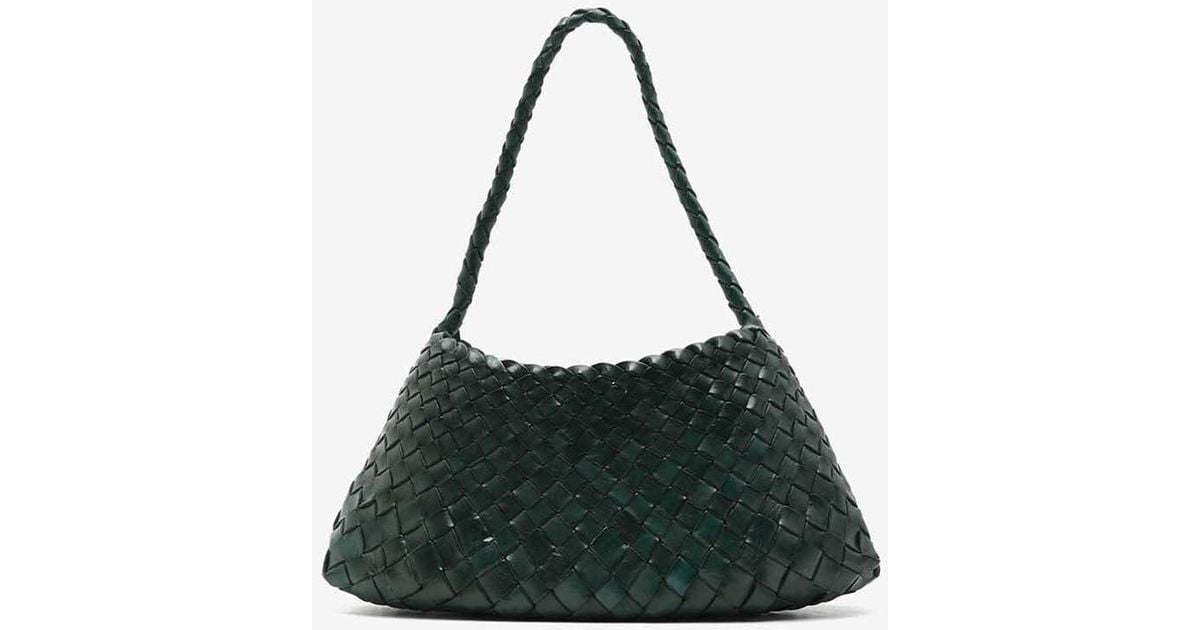 Dragon Diffusion Mini Rosanna Woven Leather Shoulder Bag in Black | Lyst