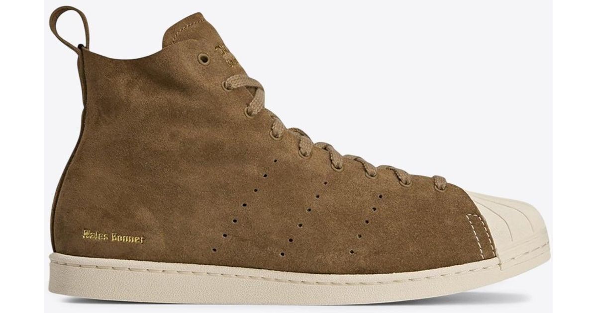 adidas Originals Wales Bonner Superstar Hi Perforated Suede High-top ...