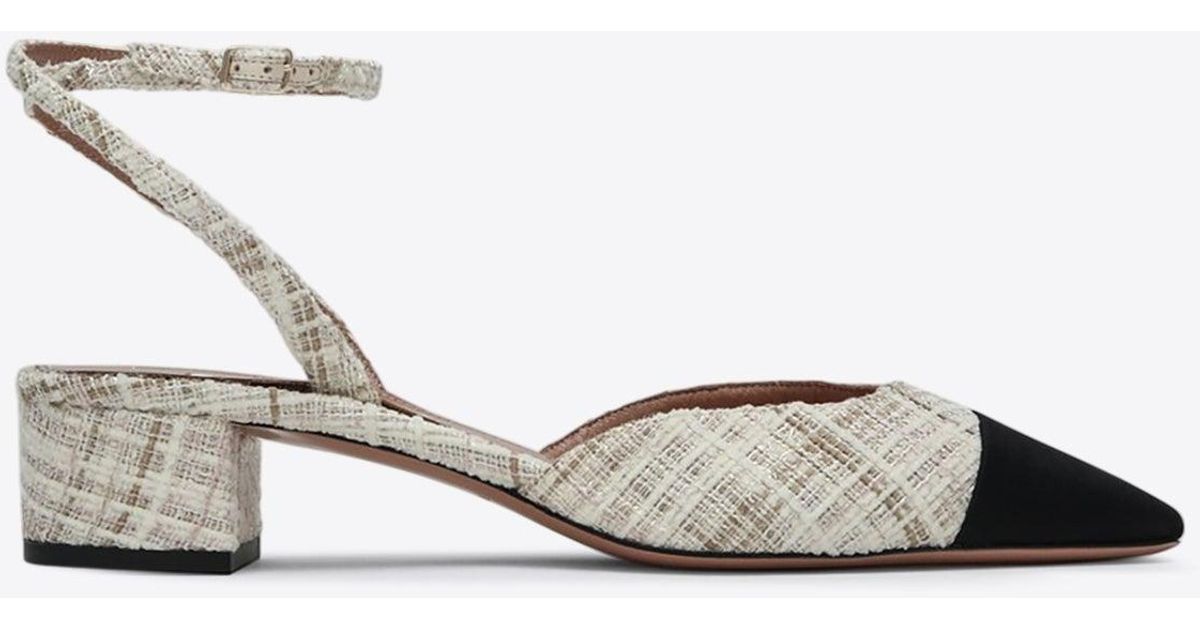 Aquazzura French Flirt 35 Squared-Toe Pumps in White | Lyst