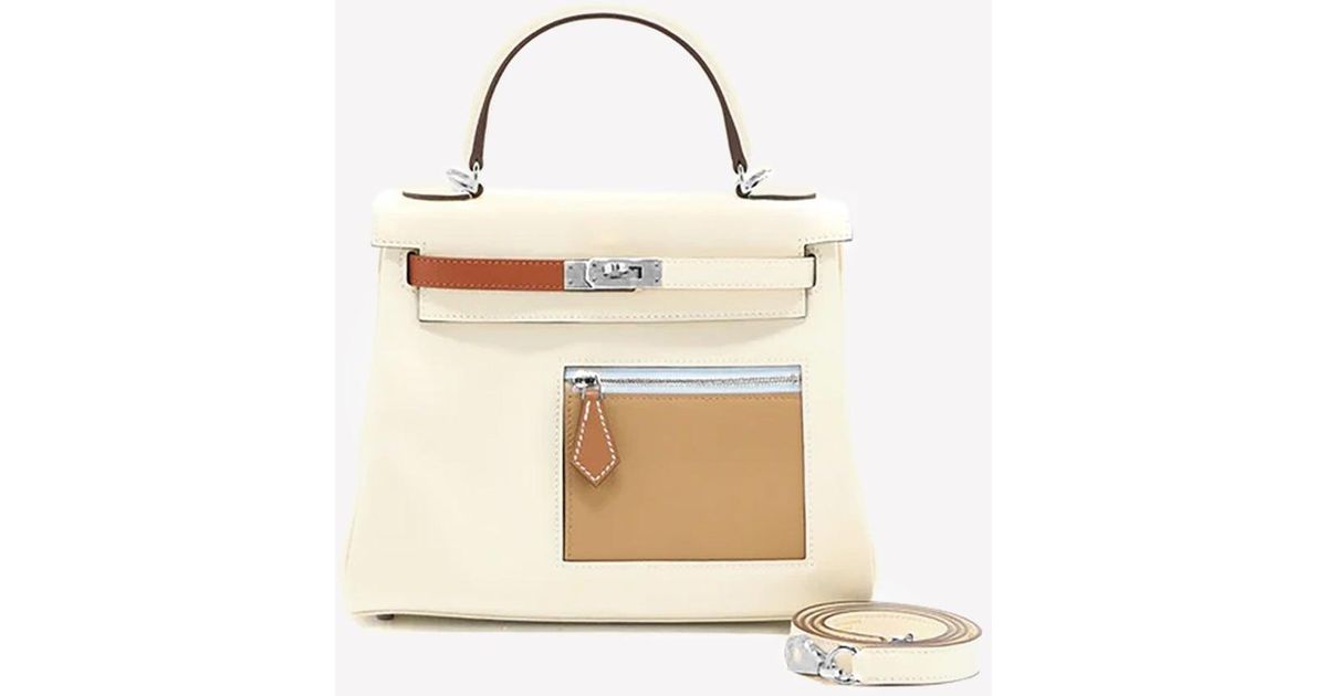 Hermès Kelly 25 Colormatic in White | Lyst