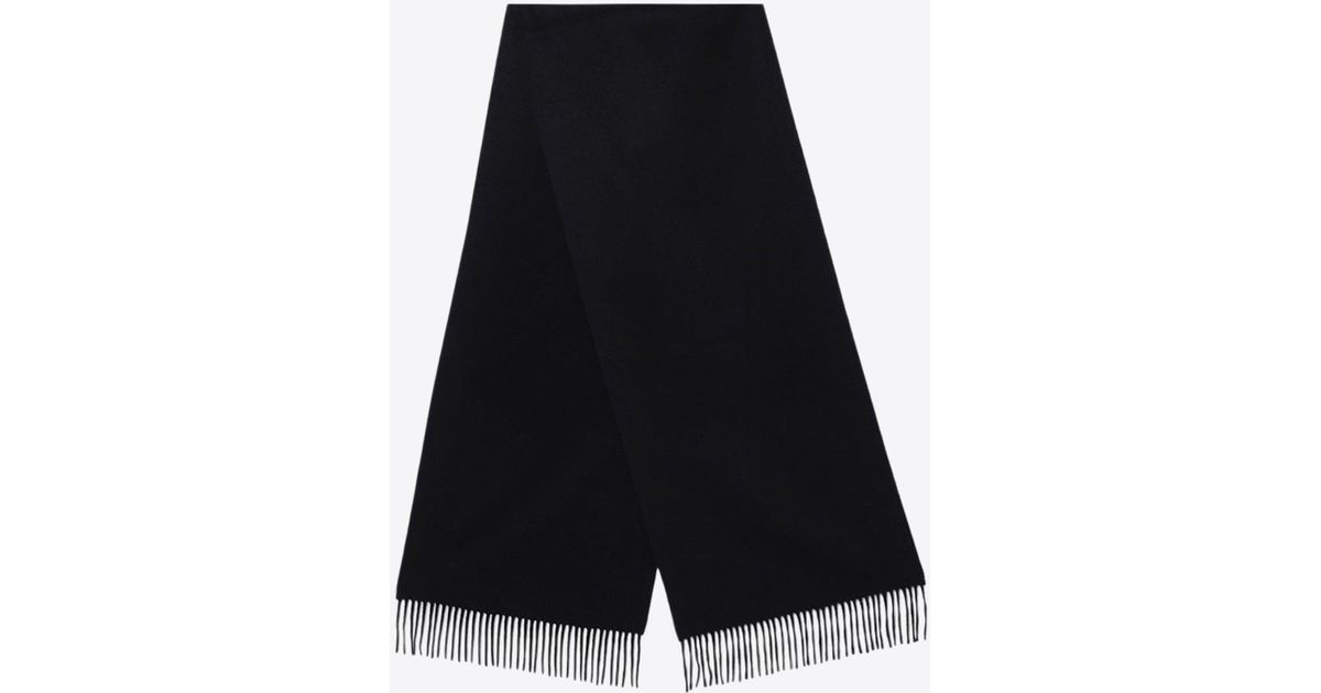 Destin Logo-Label Cashmere Scarf in Blue for Men | Lyst