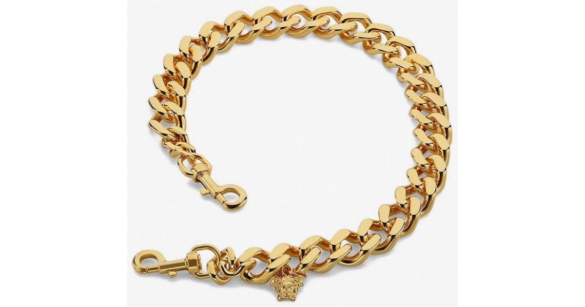 Versace La Medusa Chain Bag Strap in Metallic | Lyst