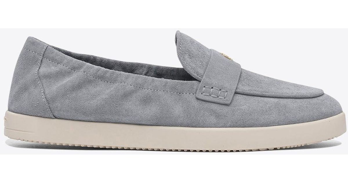 Tory Burch Ballet Sports Suede Loafers in White | Lyst