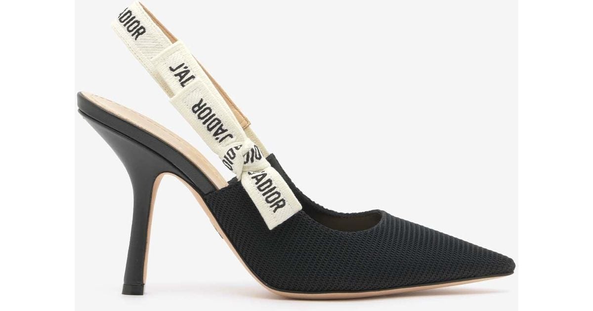 Dior J'A 100 Slingback Pumps in White | Lyst