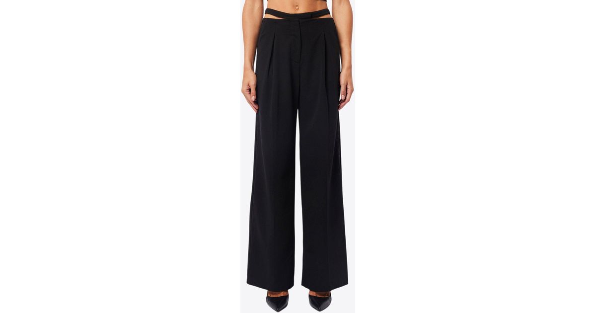 Mossman In Formation Wide-Leg Pants in Black | Lyst